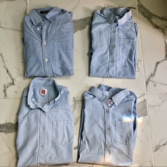 Schoolhouse | Shirts & Tops | Bundle Girls Xs Of Blue Button Down ...